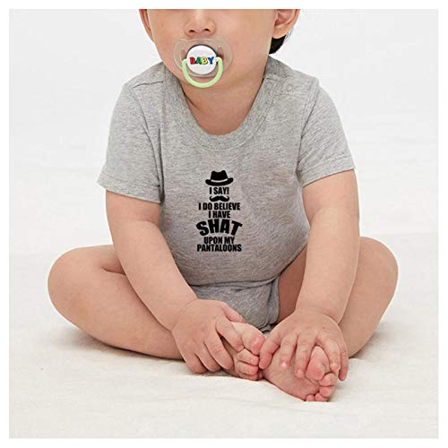 iDzn Pack of 2, You Ain't Cool Unless You Pee Your Pants & I Have Shat Upon My Pantaloons Funny Romper Baby Bodysuit Jumpsuit
