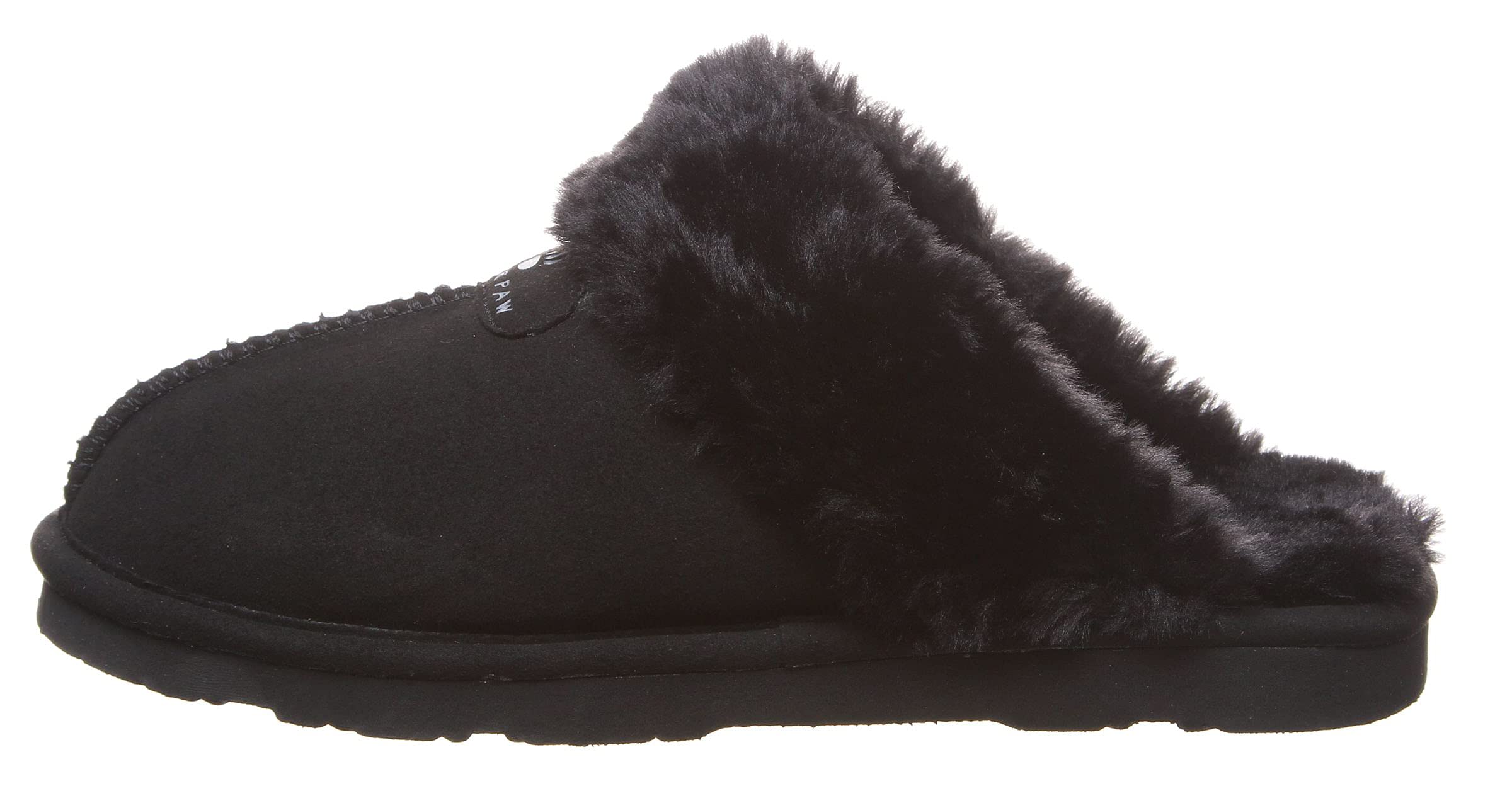 BEARPAW Women's Loki Vegan Slipper Black 9.5