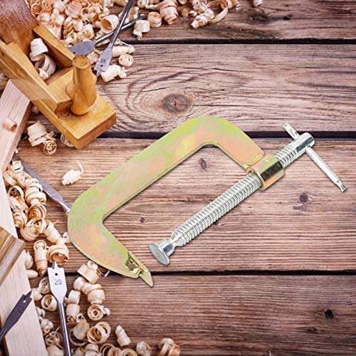 G Clamp Heavy Duty C Clamp Precise Cast Iron Welding Fixture for Carpenter with 3Pcs C Clamps (4 inch)