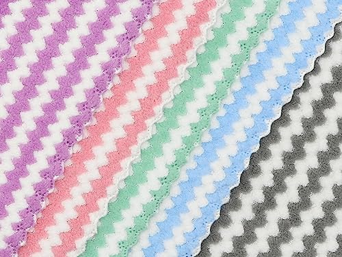 HFGBLG Microfiber Cleaning Cloth Lint Free Cleaning Rags, 10 Pack Fast Drying Dish Rags for Cleaning, Super Absorbent Kitchen Dish Cloths for Wash Dishes,12 in x 12 in, Mix Color
