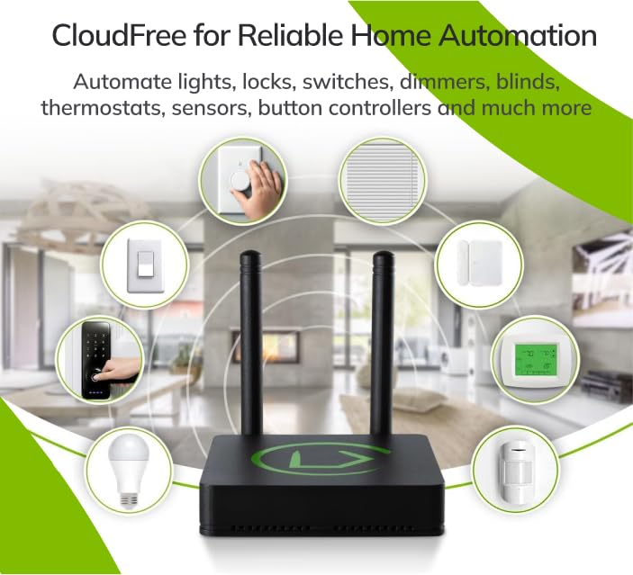Hubitat Elevation Home Automation Hub (Model C-8) Compatible with Alexa, Apple HomeKit, Google Home, Zigbee, Z-Wave, Aqara