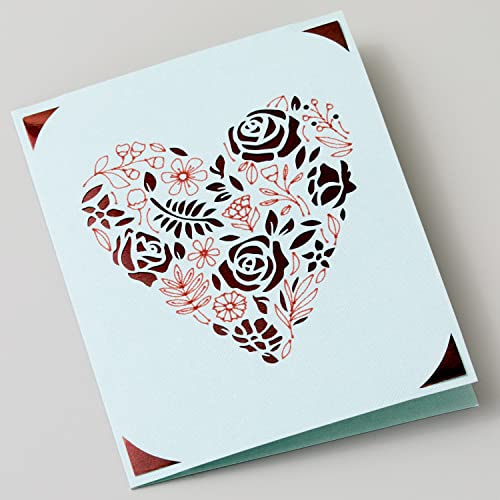 Cricut Insert Cards S40, Create Depth-Filled Birthday Cards, Thank You Cards, Custom Greeting Cards at Home, Compatible with Cricut Joy/Maker/Explore Machines, Glitz and Glam Sampler (35 ct)