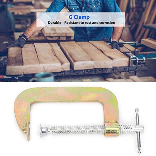 G Clamp Heavy Duty C Clamp Precise Cast Iron Welding Fixture for Carpenter with 3Pcs C Clamps (4 inch)