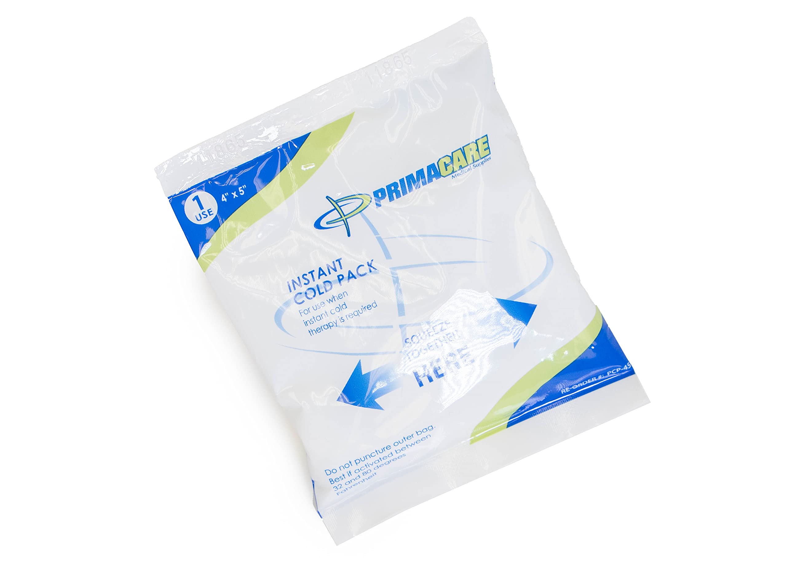 PrimaCare PCP-45 Disposable Instant Cold Therapy Ice Pack for Injuries, First Aid Ice Pack for Instant Pain Relief, 4"x5" Pack of 24