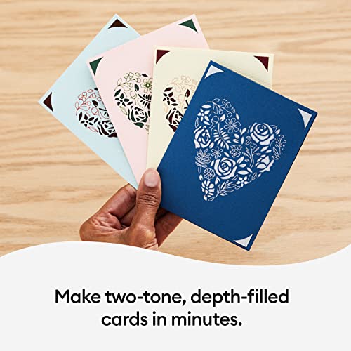 Cricut Insert Cards S40, Create Depth-Filled Birthday Cards, Thank You Cards, Custom Greeting Cards at Home, Compatible with Cricut Joy/Maker/Explore Machines, Glitz and Glam Sampler (35 ct)