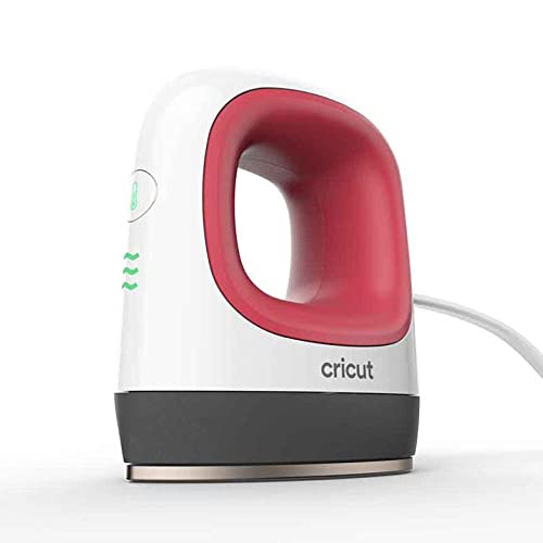 Raspberry Cricut Easy Press Mini with Everyday Iron On Bundle, Heat Press Machine for HTV Sublimation, Perfect for Personalized Gifts DIY Projects, Easy to Weed Heat Transfer Vinyl, Convenient Size