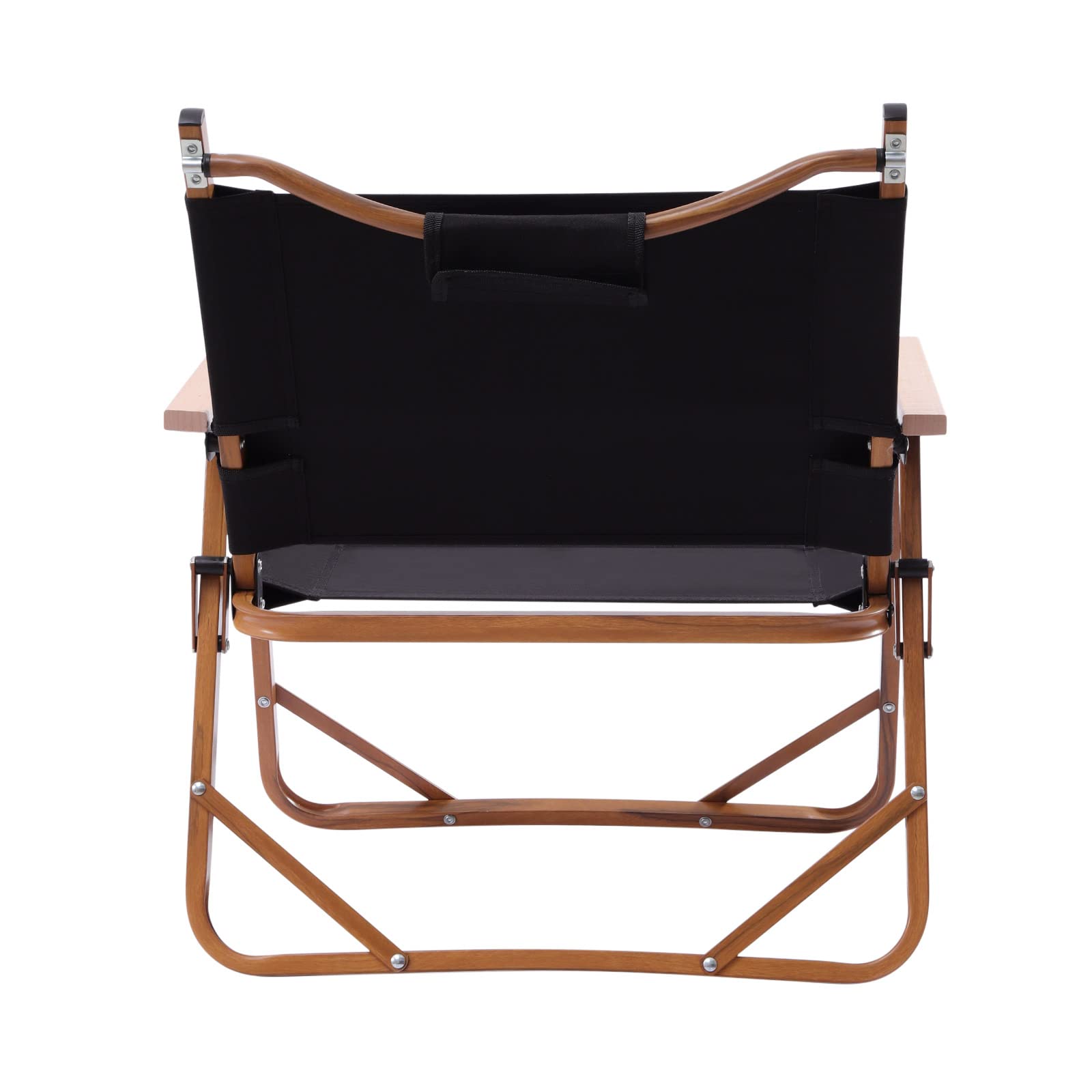 BANLICALI Camping Chairs, Folding Camping Chair, Portable Outdoor Folding Chair for Camping, Traveling, Barbecuing, Picnics Black Load 120kg/264.55lbs