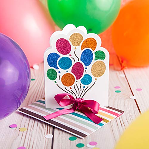 Cricut Glitter Cardstock Sampler, Brights 12" x 12"