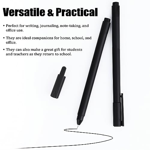 Ouzrpuo 20 Pack Gel Pens, Black Gel Pen Fine Point 0.5mm, Gel Ink Ball Point Pen for Office School Stationery Supply