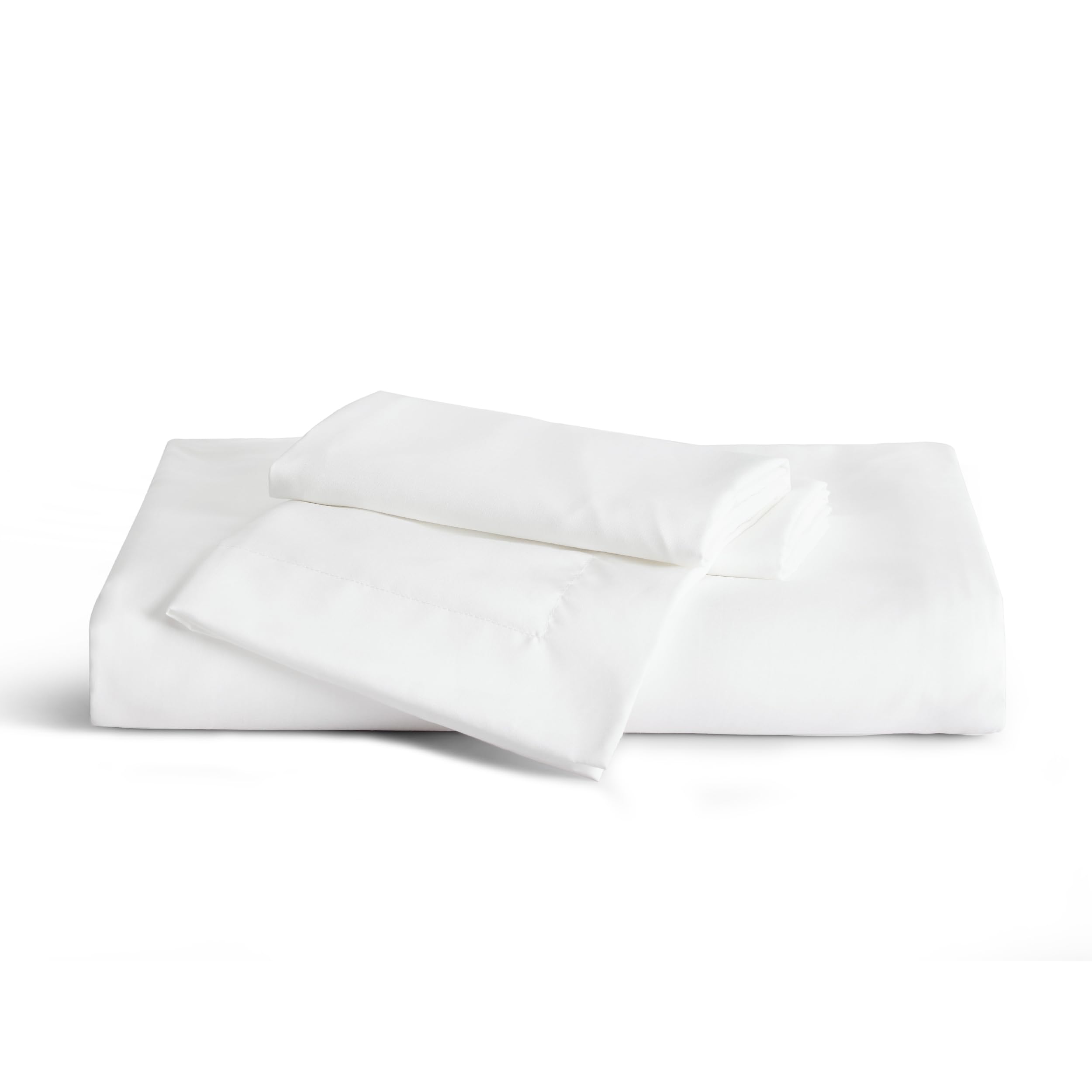 Bedsure White Duvet Cover Queen Size - Polyester & Rayon Derived from Bamboo Cooling Duvet Cover Set (90" x 90"), 3 Pieces with 2 Pillow Shams, Comforter Not Included