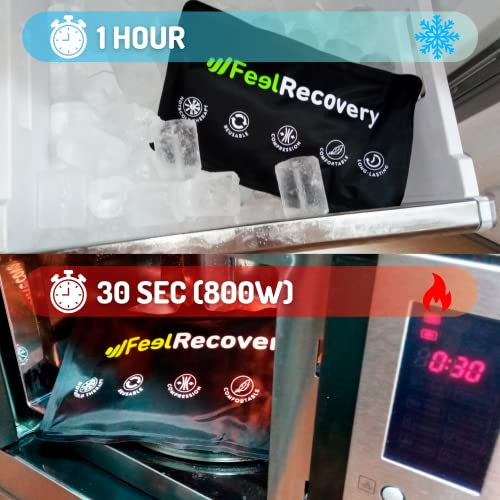 Reusable Gel Ice Packs for Elbow & Arms (12x7 in) - Hot & Cold Compress Wrap for Tennis & Golf Injuries: Tendonitis, Fractured, Pain - Ice Bag Compress with Strap for Elbow Relief
