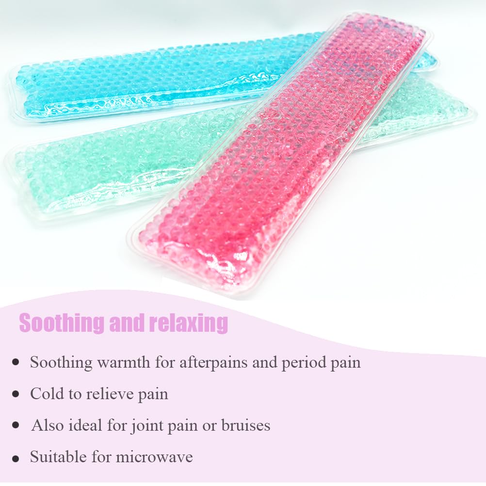 Perineal Cooling Pad, Postpartum Cold Packs Gel Bead Ice Pack Cold Therapy for Women After Pregnancy and Delivery, Gift for New Mom, 2 Ice Pack and 2 Cover (Blue)