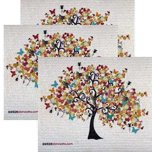 SWEDEdishcloths - Cellulose Sponge Dish Towels - Mixed Set of 3 SpringTree Swedish Dish Cloths