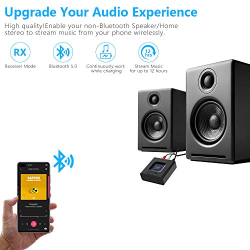 1Mii Bluetooth Receiver for Audio (Ivory Black)