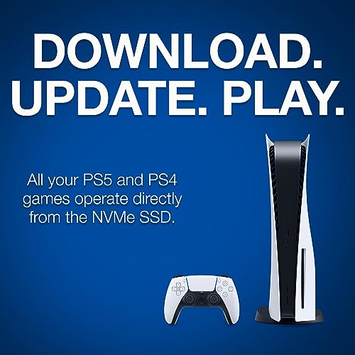 Seagate Game Drive PS5 NVMe SSD for PS5 1TB Internal Solid State Drive - PCIe Gen4 NVMe 1.4, Officially Licensed, Up to 7300MB/s with Heatsink (ZP1000GP3A1011)