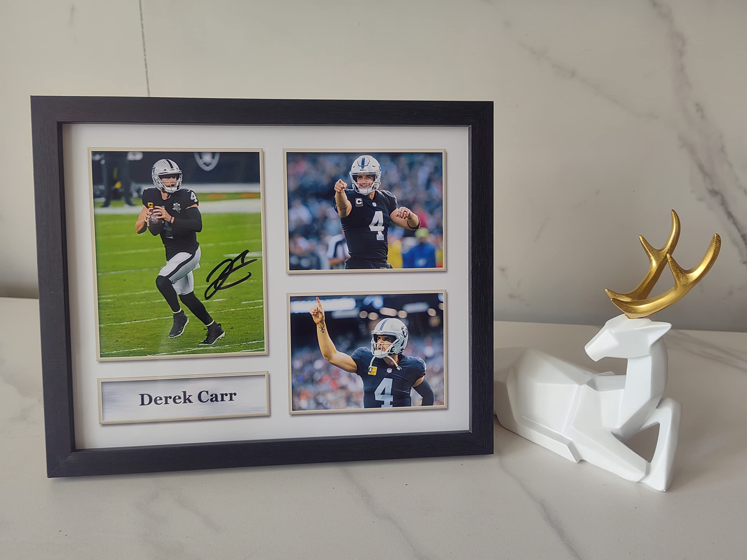 Derek Carr Reprint Signed Photo Picture Poster Framed Display Decorations Fan Gifts Memorabilia Wall Art