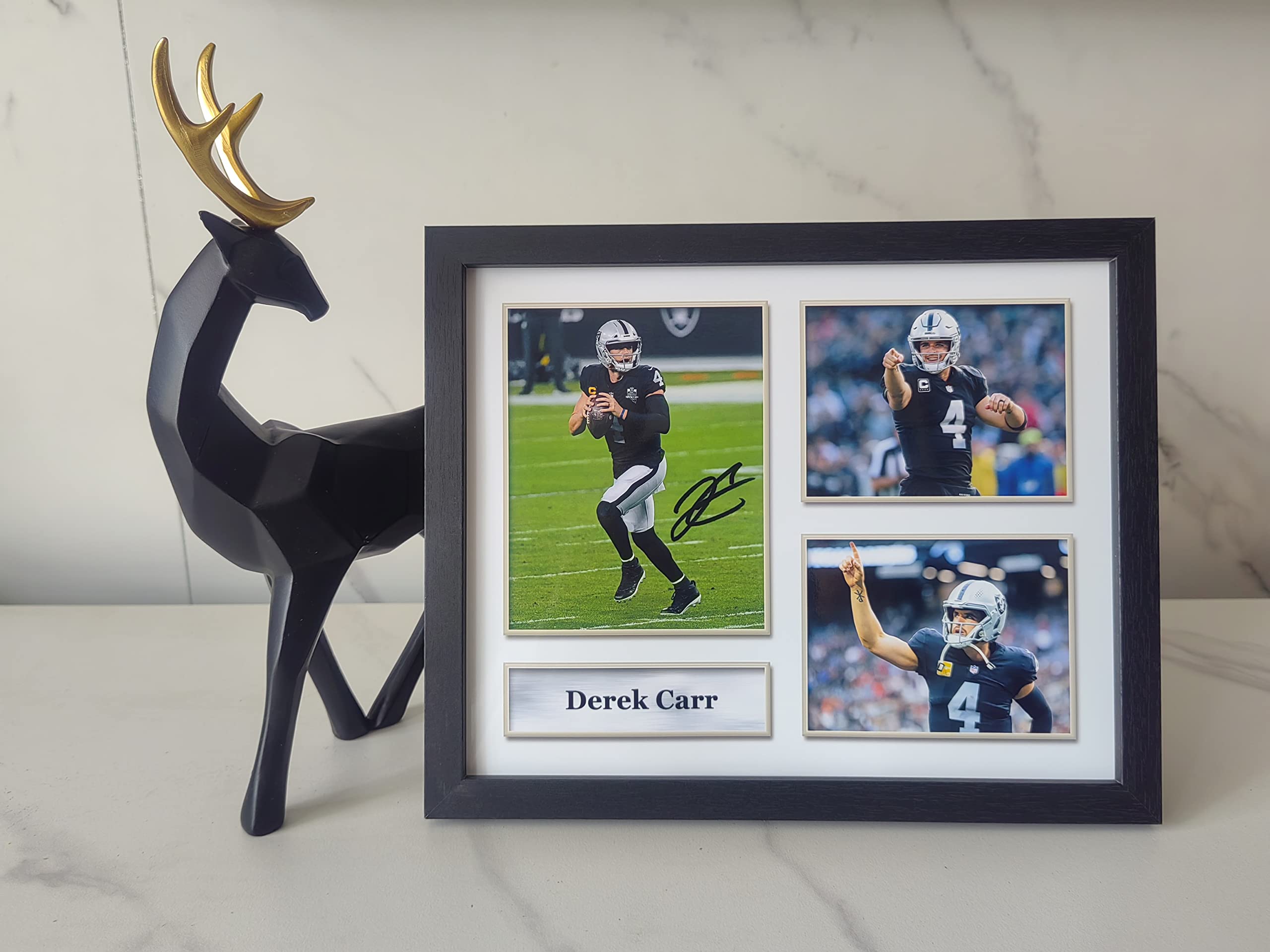 Derek Carr Reprint Signed Photo Picture Poster Framed Display Decorations Fan Gifts Memorabilia Wall Art