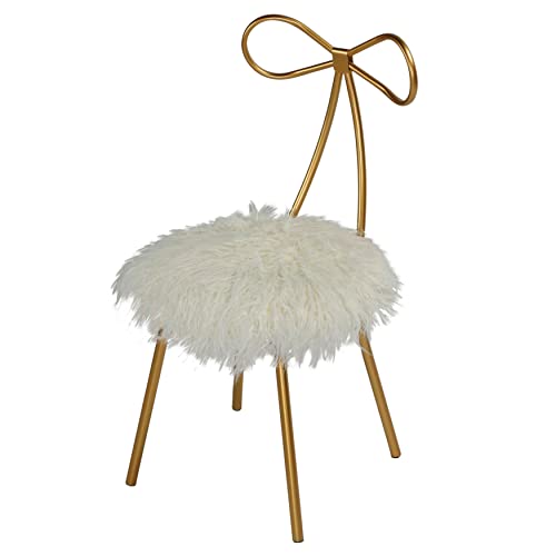 Cortesi Home Tilly Accent Chair with Bow Detail, Gold