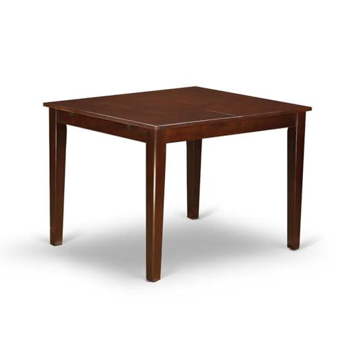East West Furniture NOFK5C-MAH-W 5 Piece Dining Set Includes a Rectangle Dining Table with Butterfly Leaf and 2 Kitchen Chairs with 2 Benches, 32x54 Inch, Mahogany