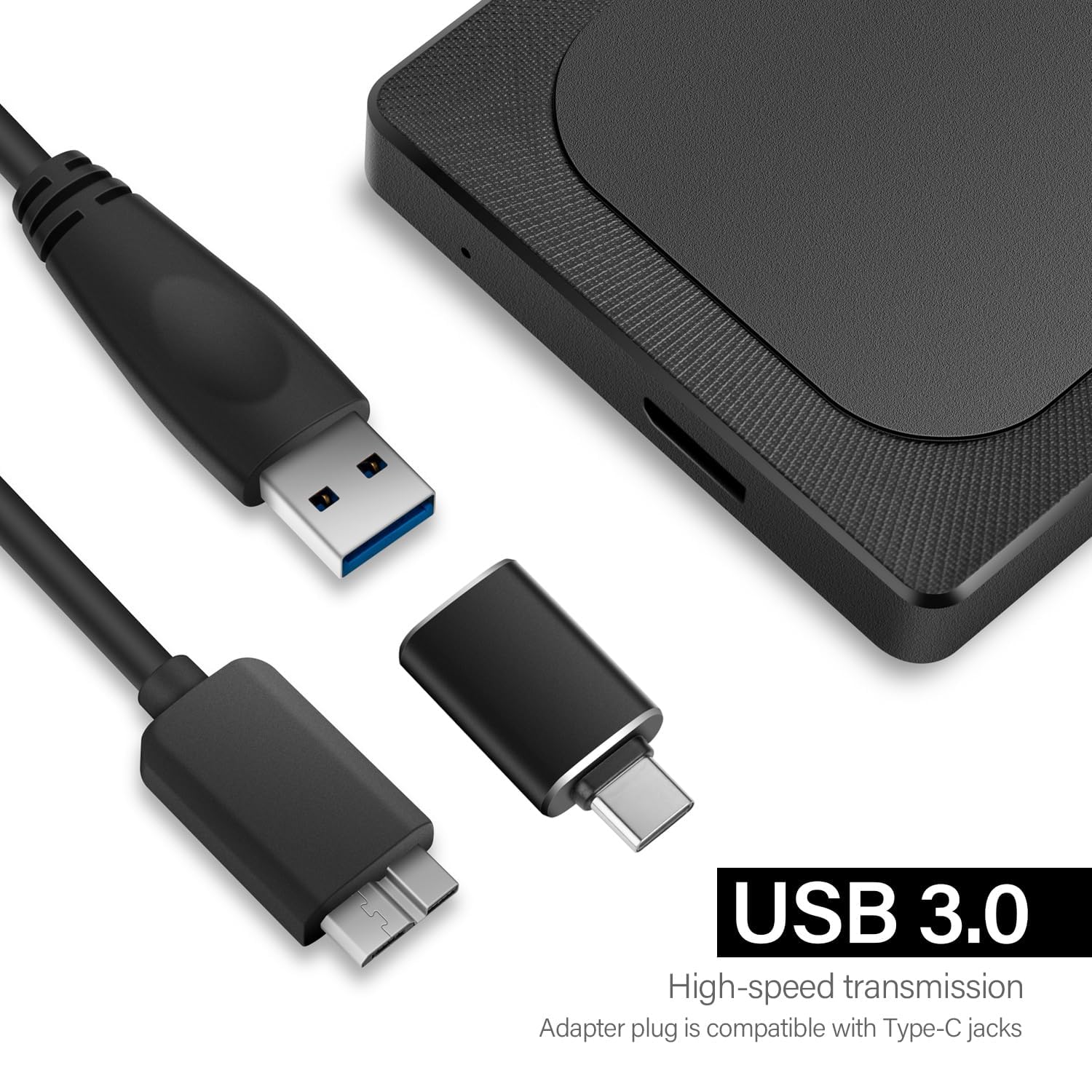 Aiolo Innovation 1TB External Hard Drive Ultra Slim Portable HDD-USB 3.0 for PC, Mac, Laptop, PS4, Xbox one,Xbox 360 Model A4
