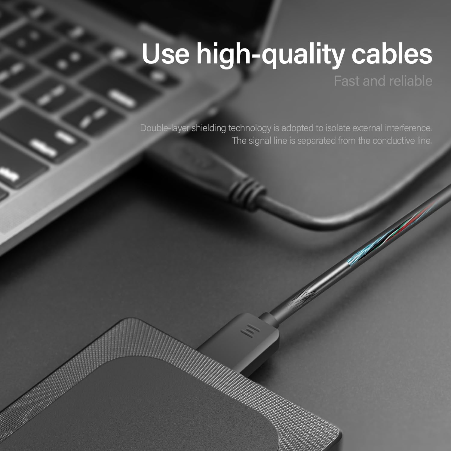 Aiolo Innovation 1TB External Hard Drive Ultra Slim Portable HDD-USB 3.0 for PC, Mac, Laptop, PS4, Xbox one,Xbox 360 Model A4