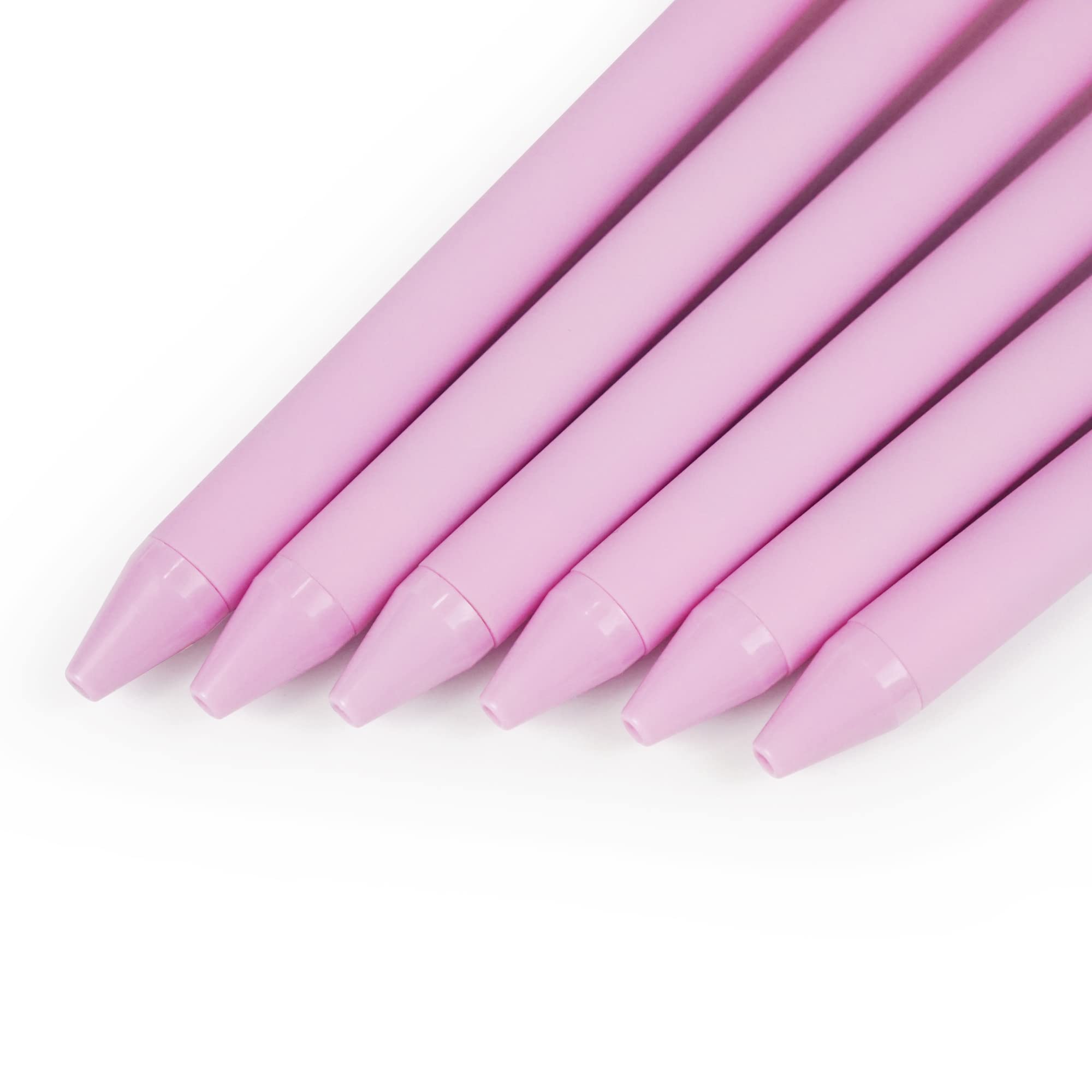 U-RIGHT 12 Pcs Gel Ink Pens Black Ink 0.5 mm Fine Point Smooth Writing Cute Pens for Office School (Light Pink)