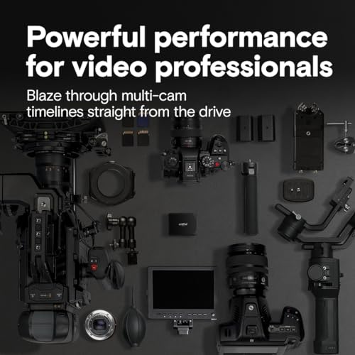 Crucial X10 Pro 1TB Portable SSD – Up to 2100MB/s Read, 2000MB/s Write Compact Storage for videographers, Photographers, and Gamers, USB 3.2 – External Solid State Drive