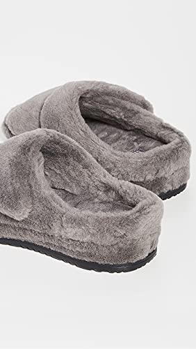 UGG Men's Fluff That Slipper, Charcoal, 8