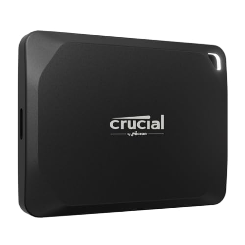 Crucial X10 Pro 1TB Portable SSD โ Up to 2100MB/s Read, 2000MB/s Write Compact Storage for videographers, Photographers, and Gamers, USB 3.2 โ External Solid State Drive