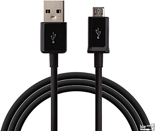 Full Power 5A Charging MicroUSB Works with Bose Bose Bluetooth Headset Series 1 2.0 Data Cable's Dual Chipset Charges at Rapid Speeds Easily! (Black)
