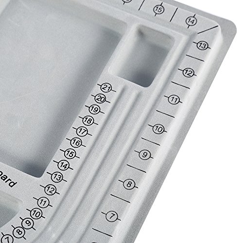 Nofaner Bead Design Board, Bead Board Necklace Beading Jewelry Organiser Tray Design DIY Craft Tool, Necessary Tool for Professional to String Beads