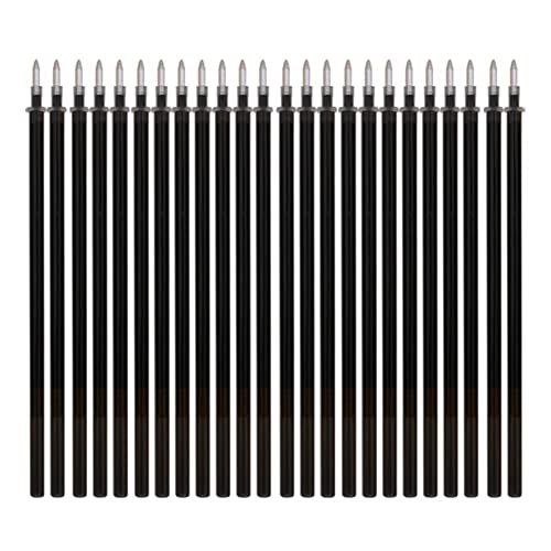 N.D 50pcs Erasable Pen Refill, 0.5mm Needle Head Black Replacement Gel Ink Pen Refill for Kids Students Writing Stationery Supplies