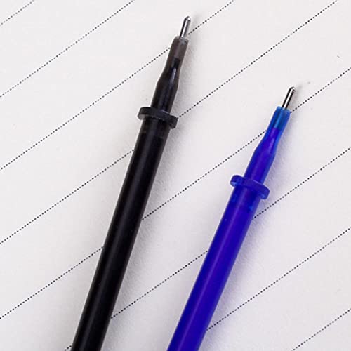 N.D 50pcs Erasable Pen Refill, 0.5mm Needle Head Black Replacement Gel Ink Pen Refill for Kids Students Writing Stationery Supplies