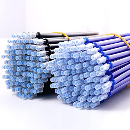N.D 50pcs Erasable Pen Refill, 0.5mm Needle Head Black Replacement Gel Ink Pen Refill for Kids Students Writing Stationery Supplies
