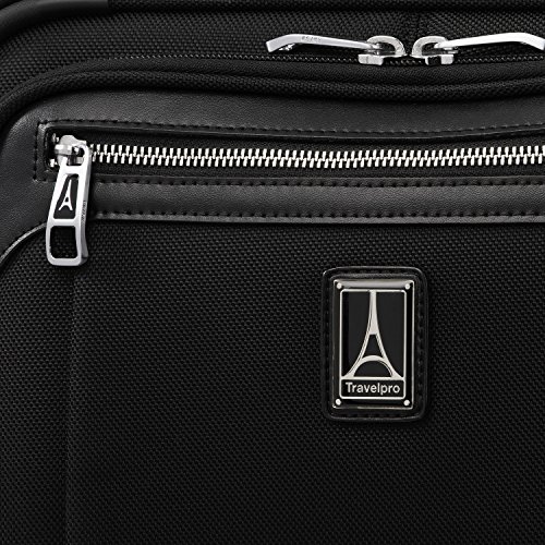 Travelpro Platinum Elite Carry-on Spinner Tote Bag with USB Port, Shadow Black, 16-Inch