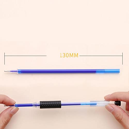 N.D 50pcs Erasable Pen Refill, 0.5mm Needle Head Black Replacement Gel Ink Pen Refill for Kids Students Writing Stationery Supplies