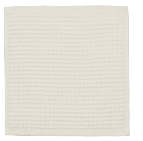 GQZLUCK 100% Natural Cotton Classic Waffle Weave Dish Cloths, Soft Ultra Absorbent Bath Hand FaceTowel, Fast Drying Lightweight Washcloth, Set of 6 (Beige)