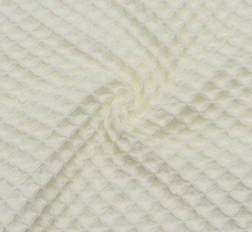 GQZLUCK 100% Natural Cotton Classic Waffle Weave Dish Cloths, Soft Ultra Absorbent Bath Hand FaceTowel, Fast Drying Lightweight Washcloth, Set of 6 (Beige)