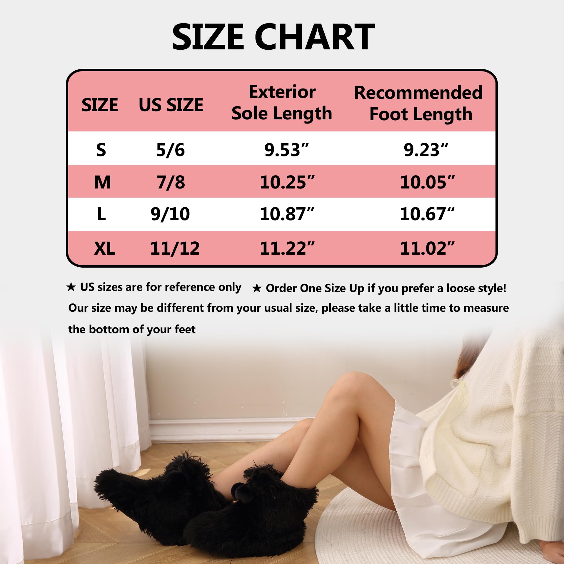 Home Slipper Womens Super Warm with Pom Poms Lined Tall Indoor Room Floor House Boots Slippers Shoes,US 7/8,Khaki