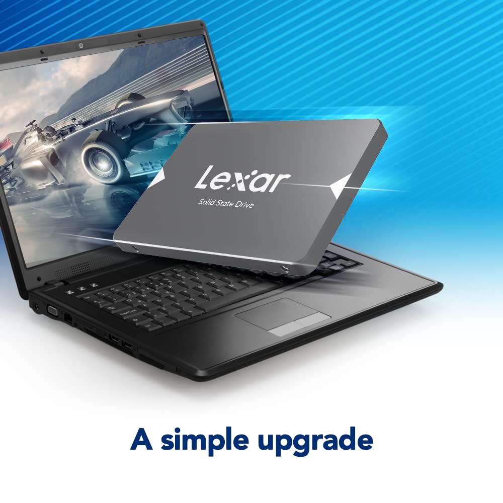 Lexar 1TB NS100 SSD 2.5” SATA III Internal Solid State Drive, Up to 550MB/s Read, Gray (LNS100-1TRBNA)