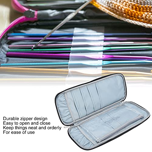 JINDI Woven Storage Bag, Practical Sturdy Durable Convenient Knitting Needles Organizer for General Purpose for Crocheters for Professional Use for Knitting Lovers