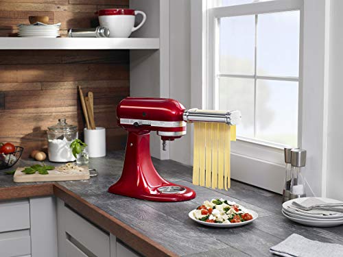 KitchenAid KSMPCA Pasta Cutter Attachment Set (2 Piece), One Size, Silver