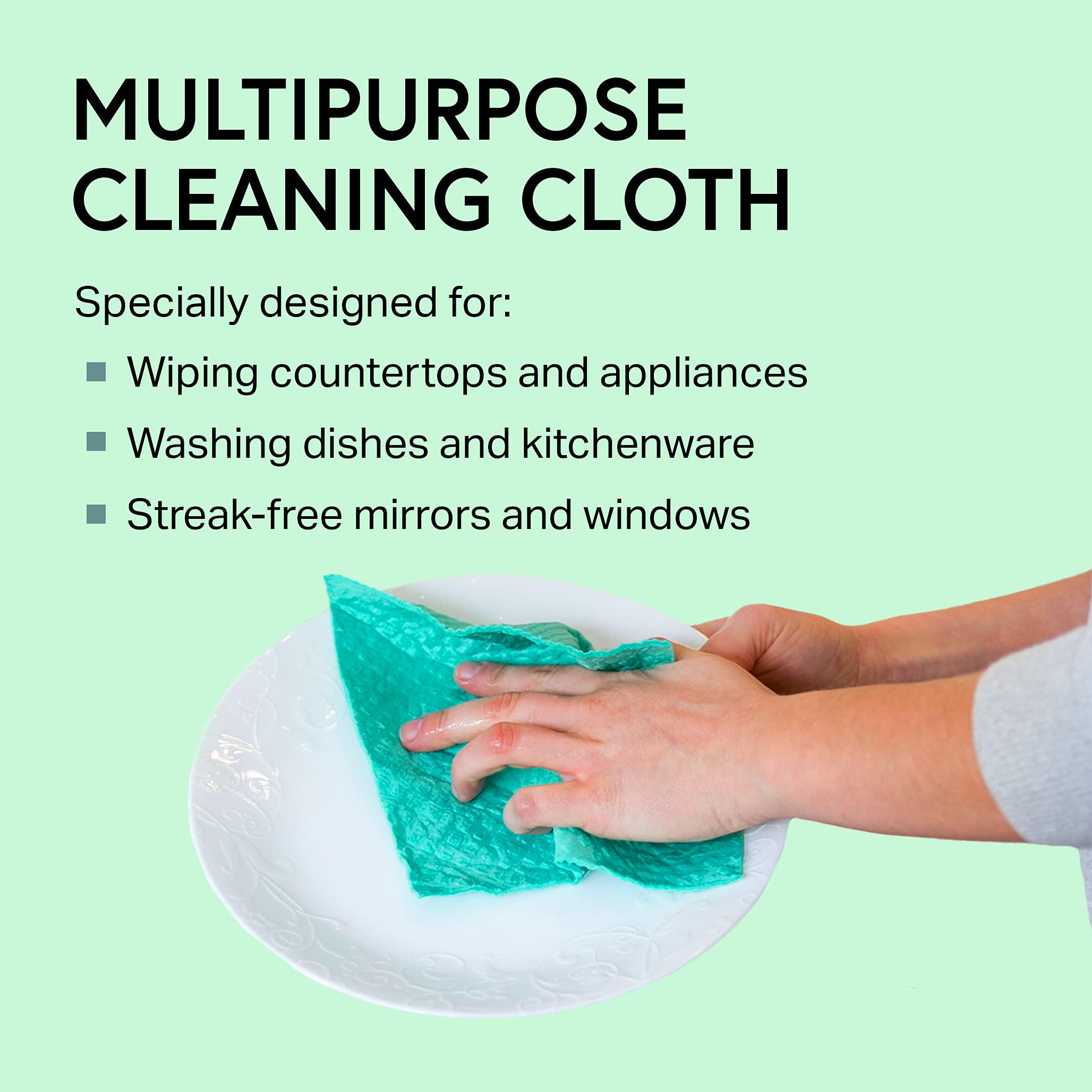 Swedish Wholesale Swedish DishCloths for Kitchen- 10 Pack Reusable Paper Towels Washable - Eco Friendly Cellulose Sponge Microfiber Dish Cloths - Kitchen Essentials - Grey
