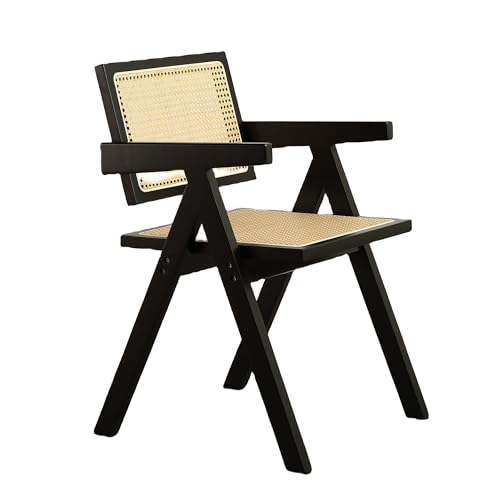 OSJ(オーエスジェイ) WF311175BAA Dining Chair, 中, Black