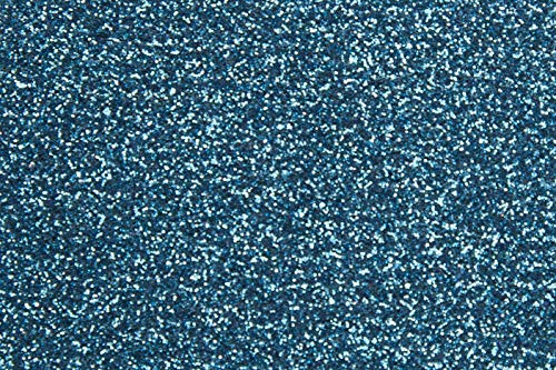 Cricut Glitter Iron On Vinyl Sheets, 12" x 19", DIY Supplies, HTV Rolls - Aqua