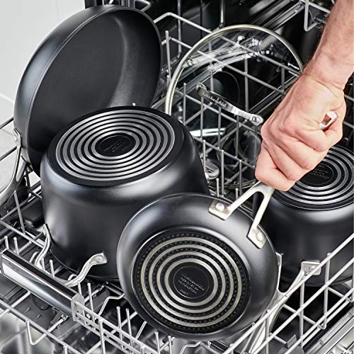 KitchenAid Hard Anodized Induction Nonstick Cookware Pots and Pans Set, 10 Piece, Matte Black