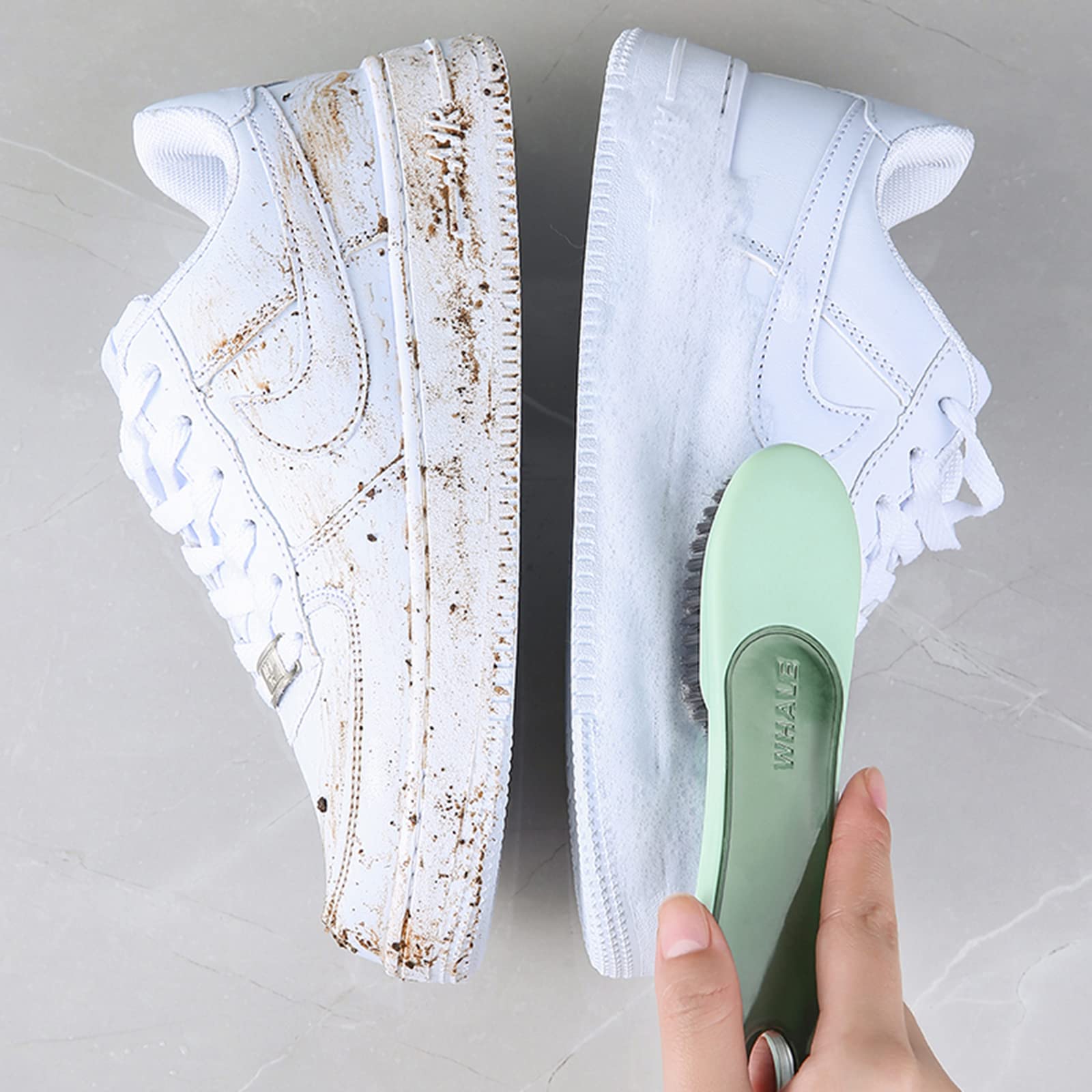 Ganganmax Scrub Brushes for Cleaning Stain Brush Laundry Cleaning Brush Soft Laundry Brush Shoe Brush Sneaker Brush Clothes Fabric Scrub Brush Laundry Scrub Brush Pack 2