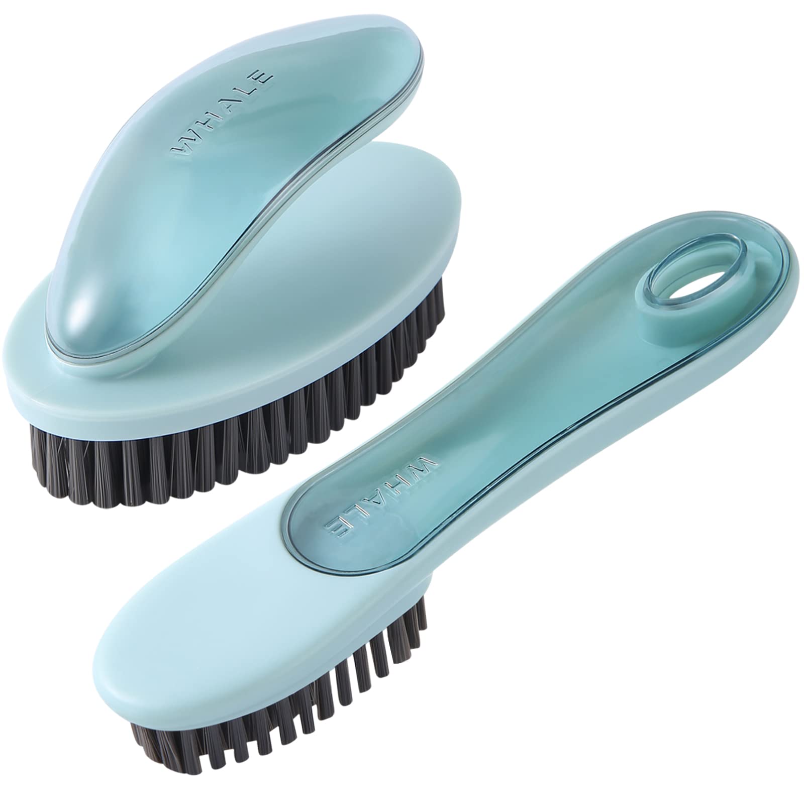 Ganganmax Scrub Brushes for Cleaning Stain Brush Laundry Cleaning Brush Soft Laundry Brush Shoe Brush Sneaker Brush Clothes Fabric Scrub Brush Laundry Scrub Brush Pack 2