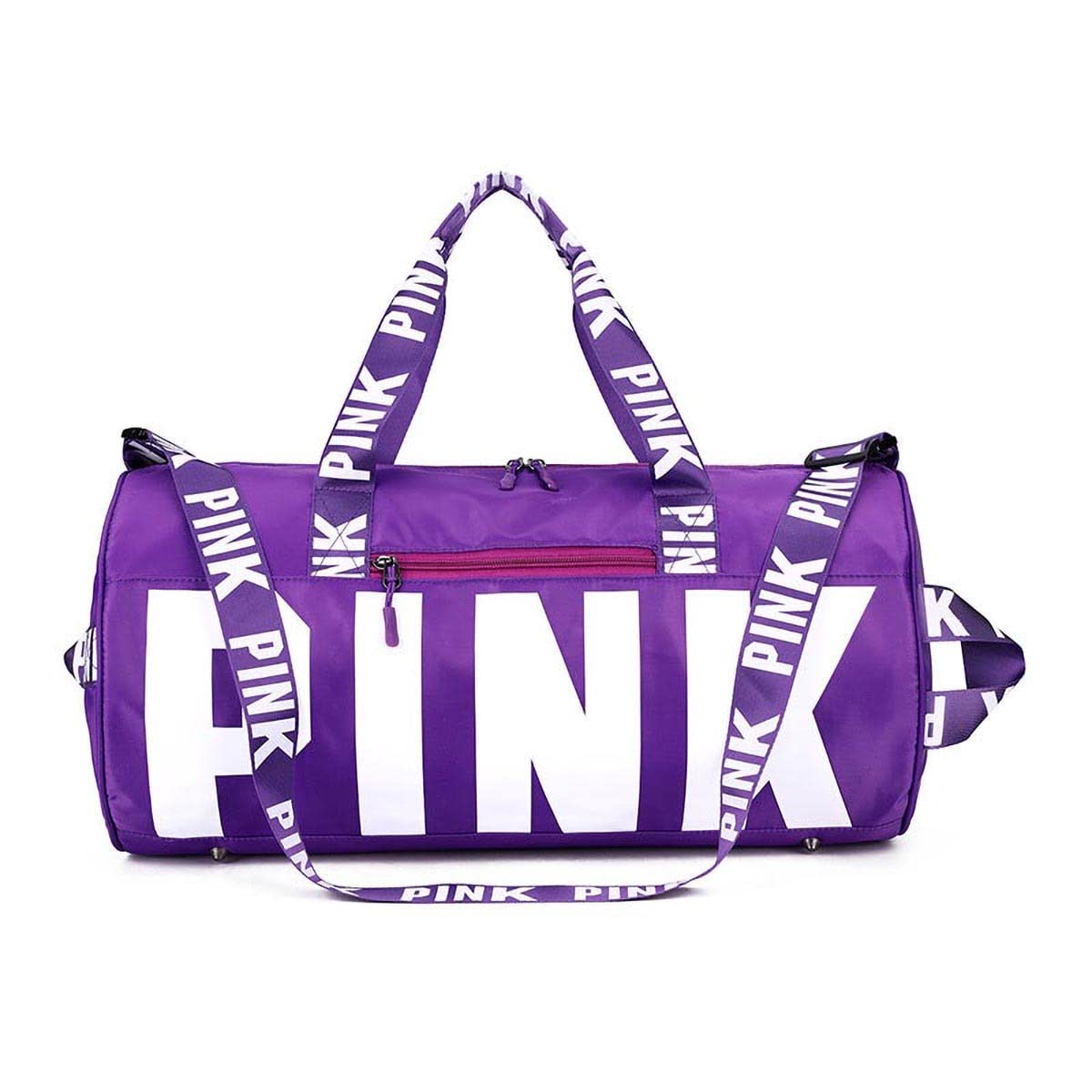 Sports Gym Bag Travel Duffle Bag for Women and Men (lavender gym bag-No Shoes Compartment)