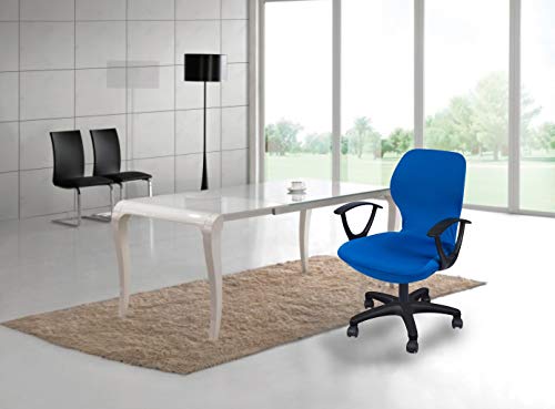 Deisy Dee Computer Office Chair Covers Pure Color Universal Chair Cover Stretch Rotating Chair Slipcovers Cover ONLY Chair Covers C098 (RoyalBlue)